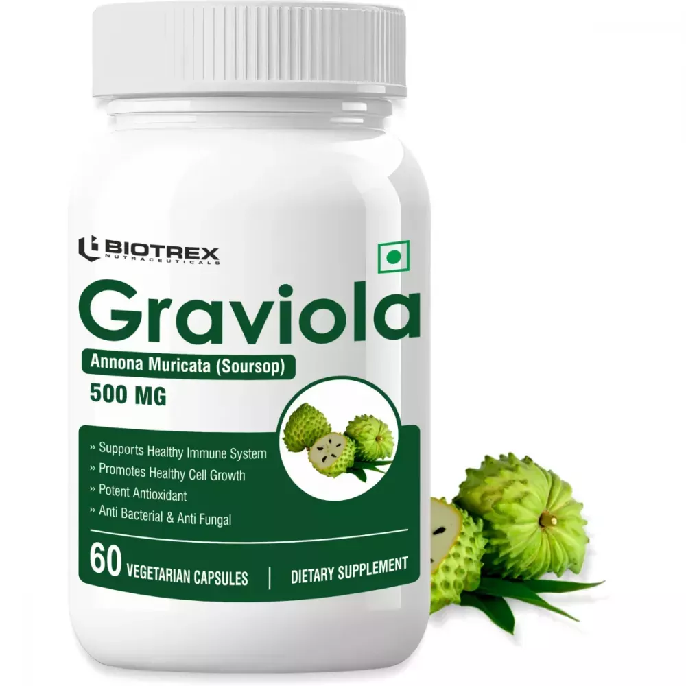 Biotrex Graviola 500 Mg Veg Capsules